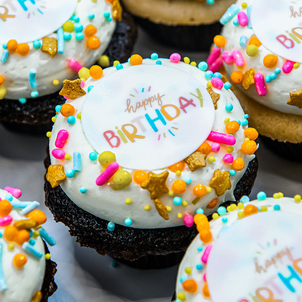 Sweet Greetings Happy Birthday Minis | Trophy Cupcakes