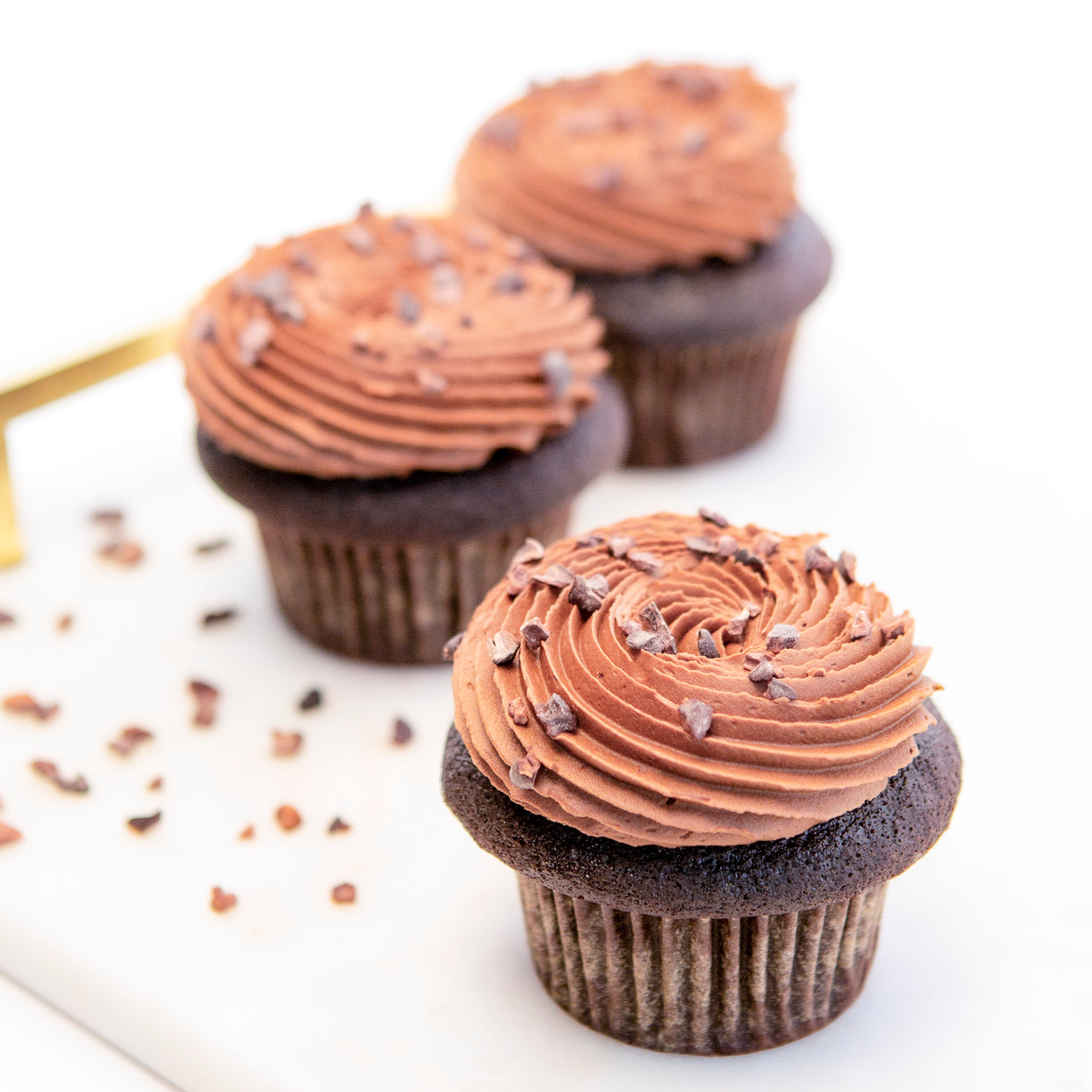 Dark Chocolate "Clean" Cupcake – Trophy Cupcakes