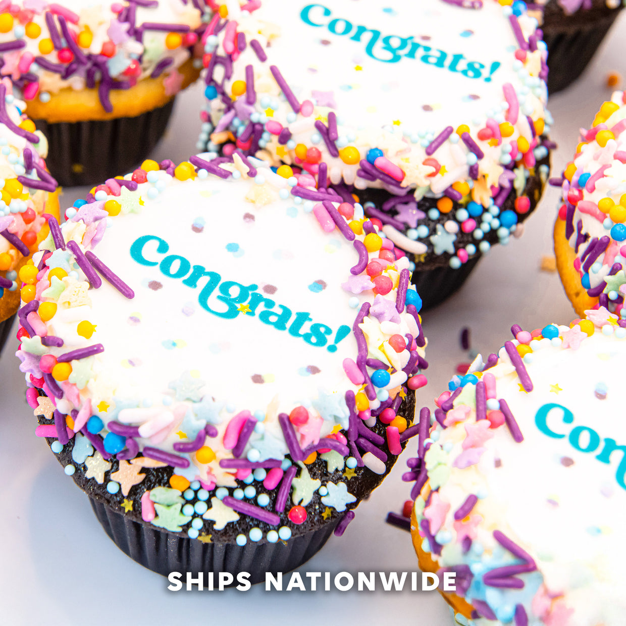Sweet Greetings Congrats Dozen | Trophy Cupcakes