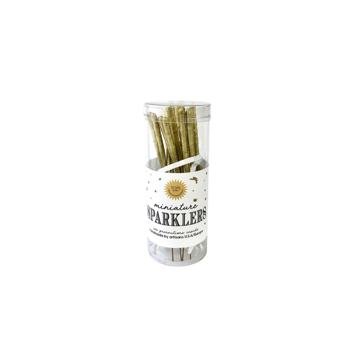 Sparkly Mini Gold Sparklers - 16-Pack – Trophy Cupcakes